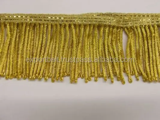 Gold Bullion Wire Fringe,Metallic Fringe Top Quality - Buy Metallic ...