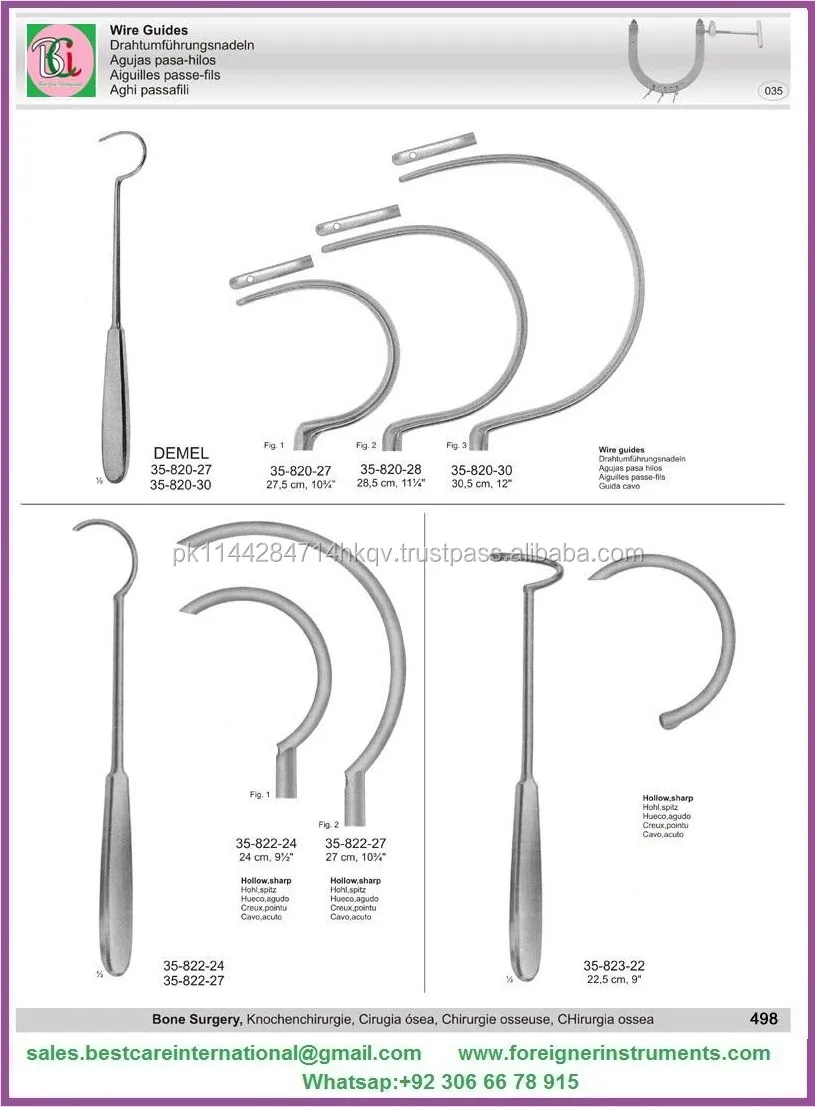 Orthopedic Pins With Hook - Buy Orthopedic Wire Guides Surgical Wire ...