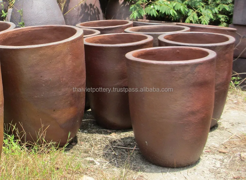 Black Clay Pots - Buy Large Garden Pots,Large Flower Pots Wholesale ...