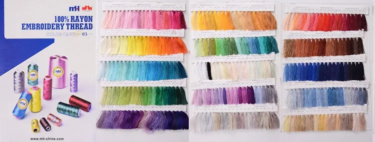 300d/2 Small Package 100% Viscose Rayon Embroidery Thread Kit 25g - Buy ...