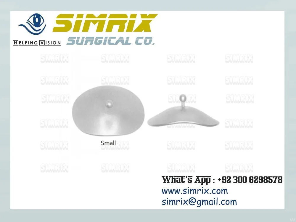 Scleral Shield Small (pair) Stainless Steel,Blade Width 20 X 28 Mm ...