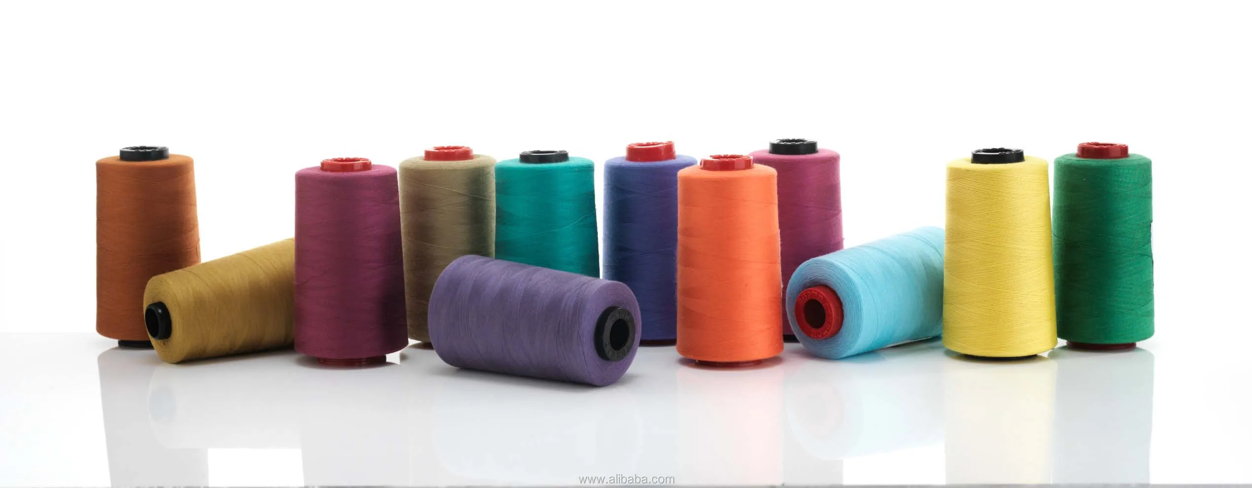 Silver 100% Spun Overlocking Polyester Sewing Thread 40/2 / 5000yards ...