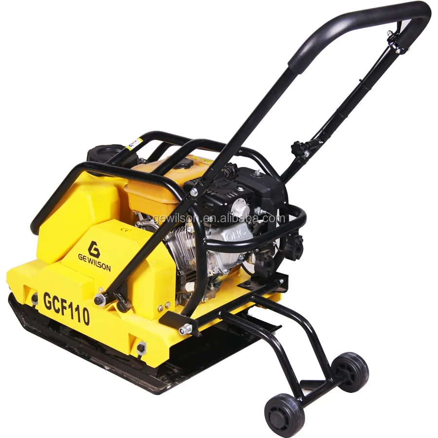 Gewilson 90-100 Kg Asphalt Forward Plate Compactor With Trolley Wheel ...