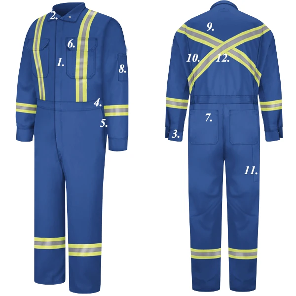 Nfpa 2112 Ul Certified Fire Resistant Coverall High Visibility Coverall ...