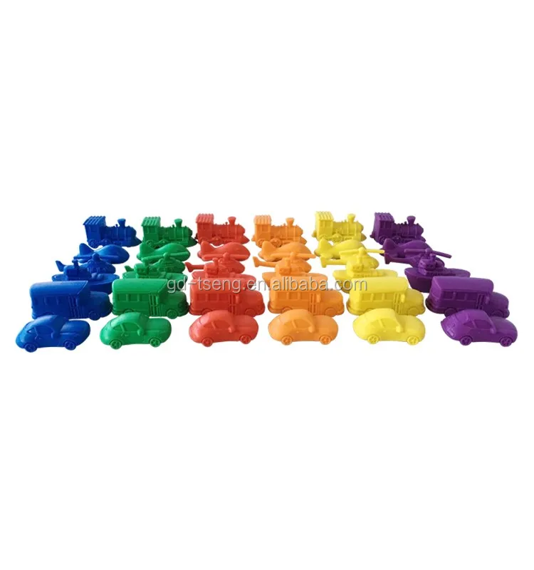 Transportations Math Counters 72pcs Vehicle Counters 6 Shape 6 Color ...