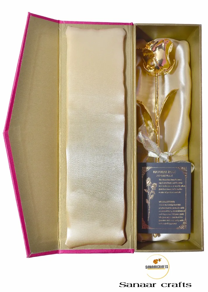 Gold Rose Flower Rose 24k Gold Plated Rose With Special Gift Box - Buy ...