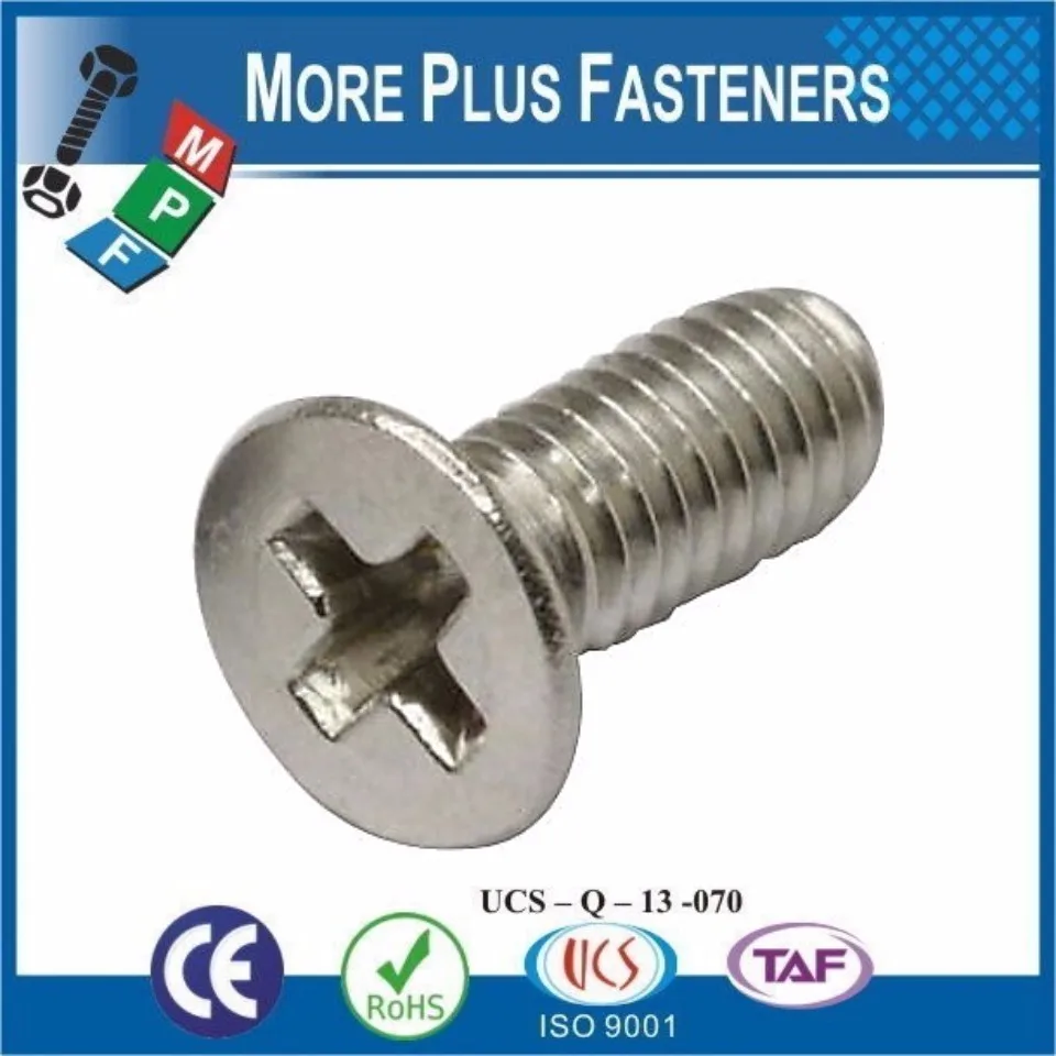 Machine Screw Metric Iso 7046 Phillips Flat Head Countersunk - Buy Iso ...