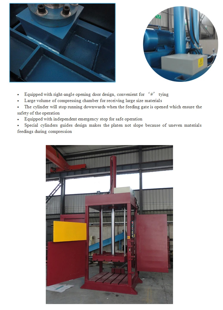Hydraulic Vertical Wool Bale Packer Baler Press Machine - Buy Wool ...