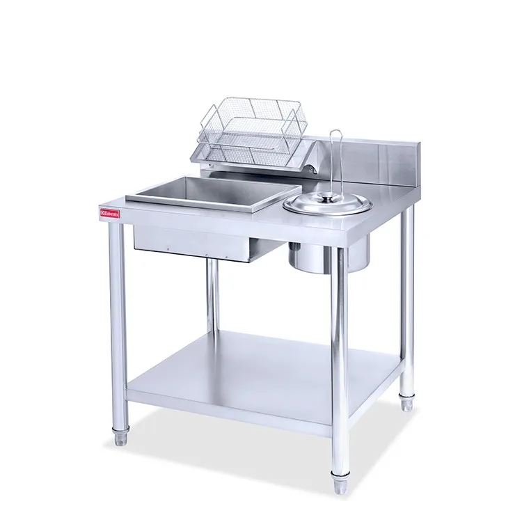 Kfc Stainless Steel Chicken Breading Table/fast Food Equipment Breading ...
