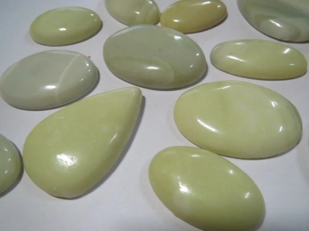 Lemon Jade Stone Cabochons Loose Gemstones - Buy Lemon Jade Stone ...