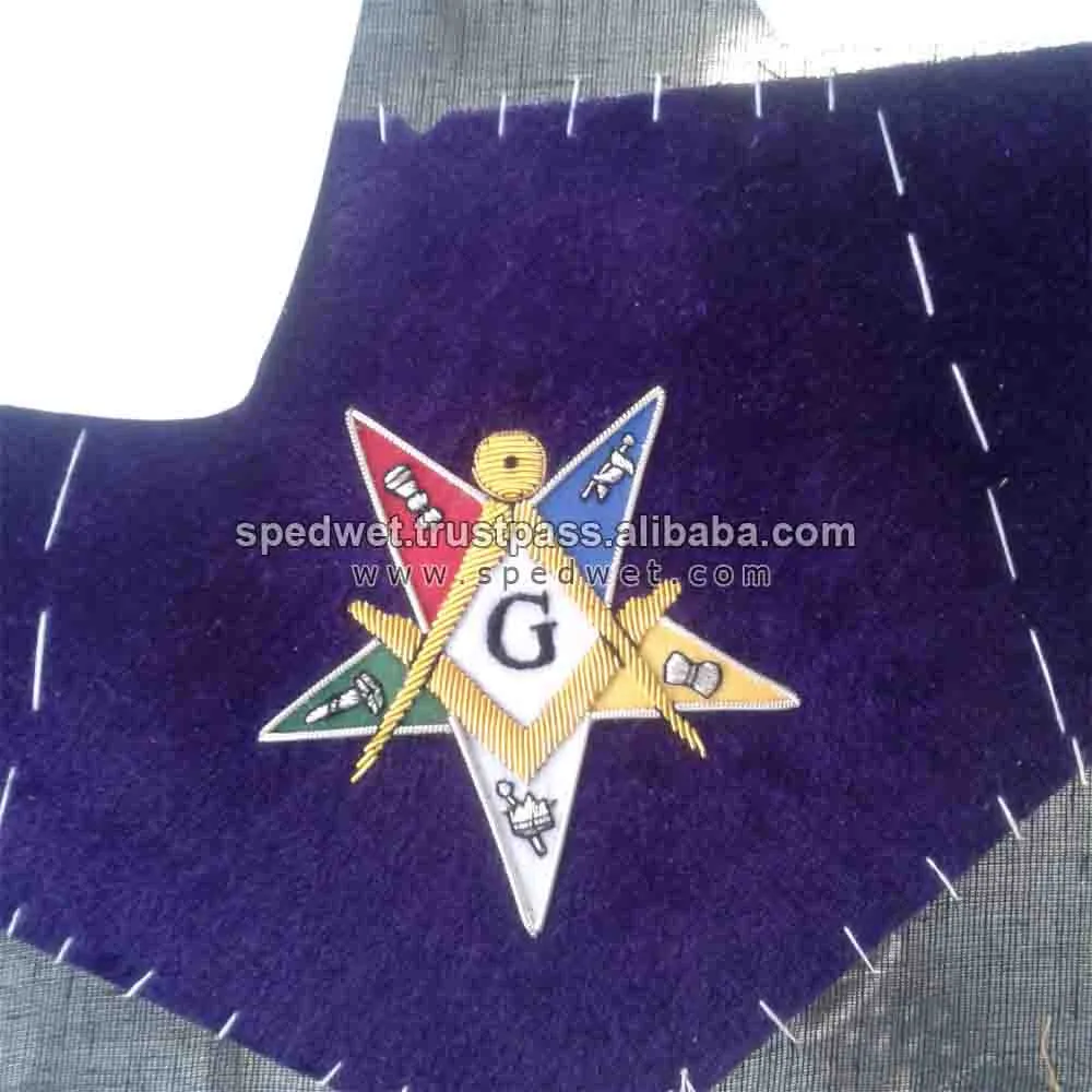 Masonic Mason Freemasonry Rite 33 Degree Master Lodge Badge Bullion ...