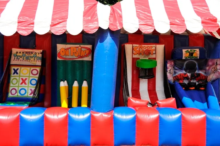 4-in-1 Inflatable Midway Carnival Game For Inflatable Interactive Games ...