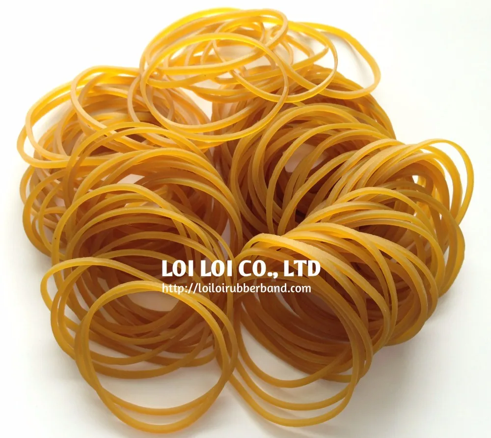 Durable Wide Flat Solid Brown Color Natural Rubber Band - Unbreakable ...