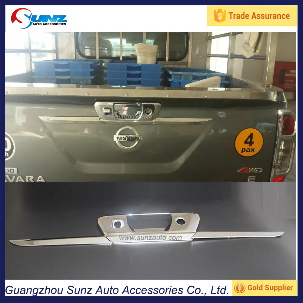 YCSUNZ NAVARA NP300 2014 D23 CHROME REAR GATE TRIM for Nissan NAVARA ...