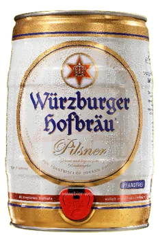 Wurzburger Hofbrau Pilsener German Beer Keg 5000 Ml / 500 Cl Can - Buy ...