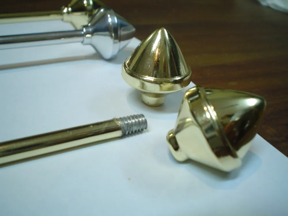 Wooden Scroll Rods In Gold Finish Available In Size 11.5 Inches ...