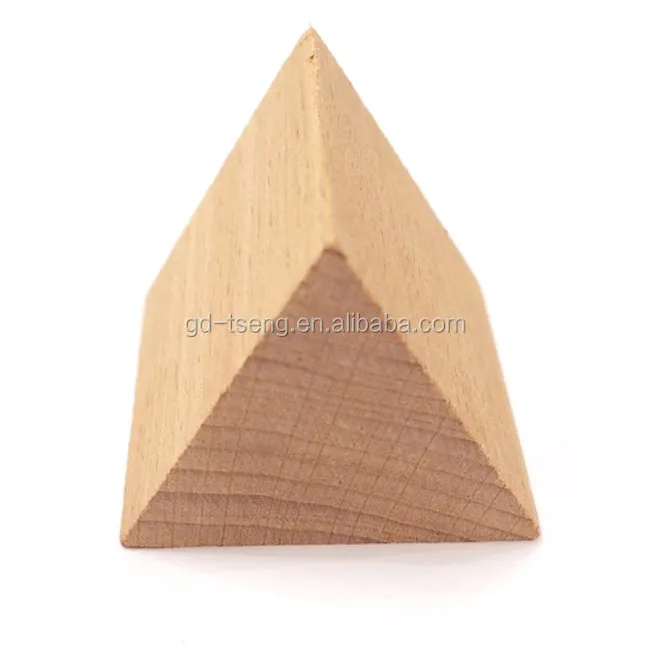 Gd-50*50*50mm Plain Wood Triangular Prism Blocks,5 Pcs/set - Buy Wood ...
