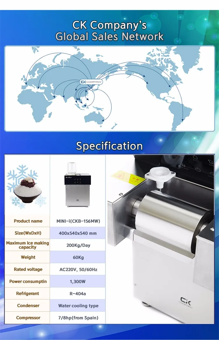 Korea No1. Bings Bings Mini-i Snow Ice Flake Bingsu Machine(sulbing ...