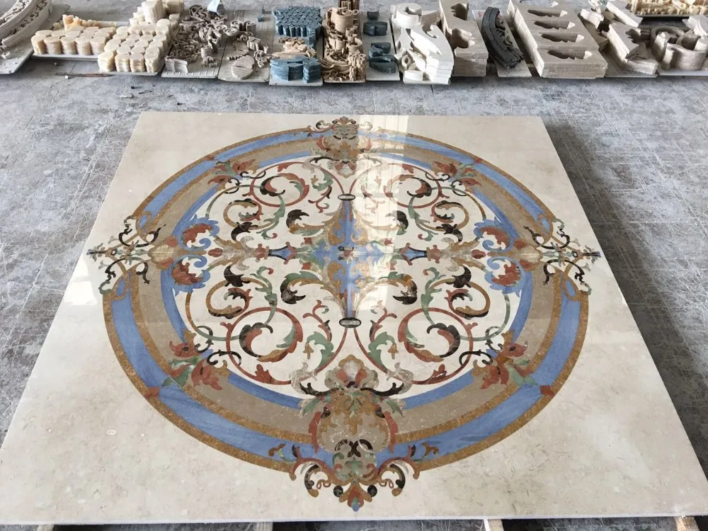 Waterjet Marble Floor - Elegant Designs for Villa Flooring