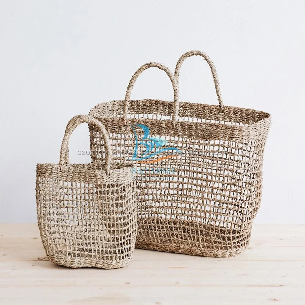 Open Weave Seagrass Shopping Bag,Natural Color - Buy Seagrass Bag ...