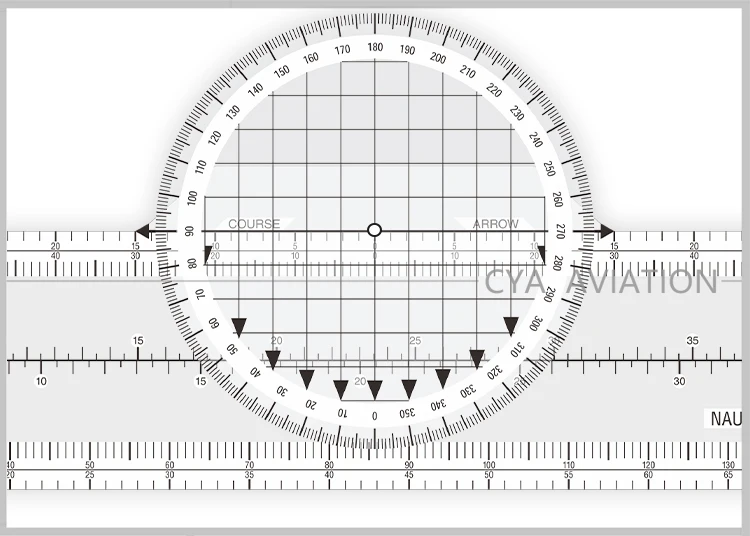 Avigation Rotating Plotter 13Rotatable Azimuth Plotter for Sectional ...