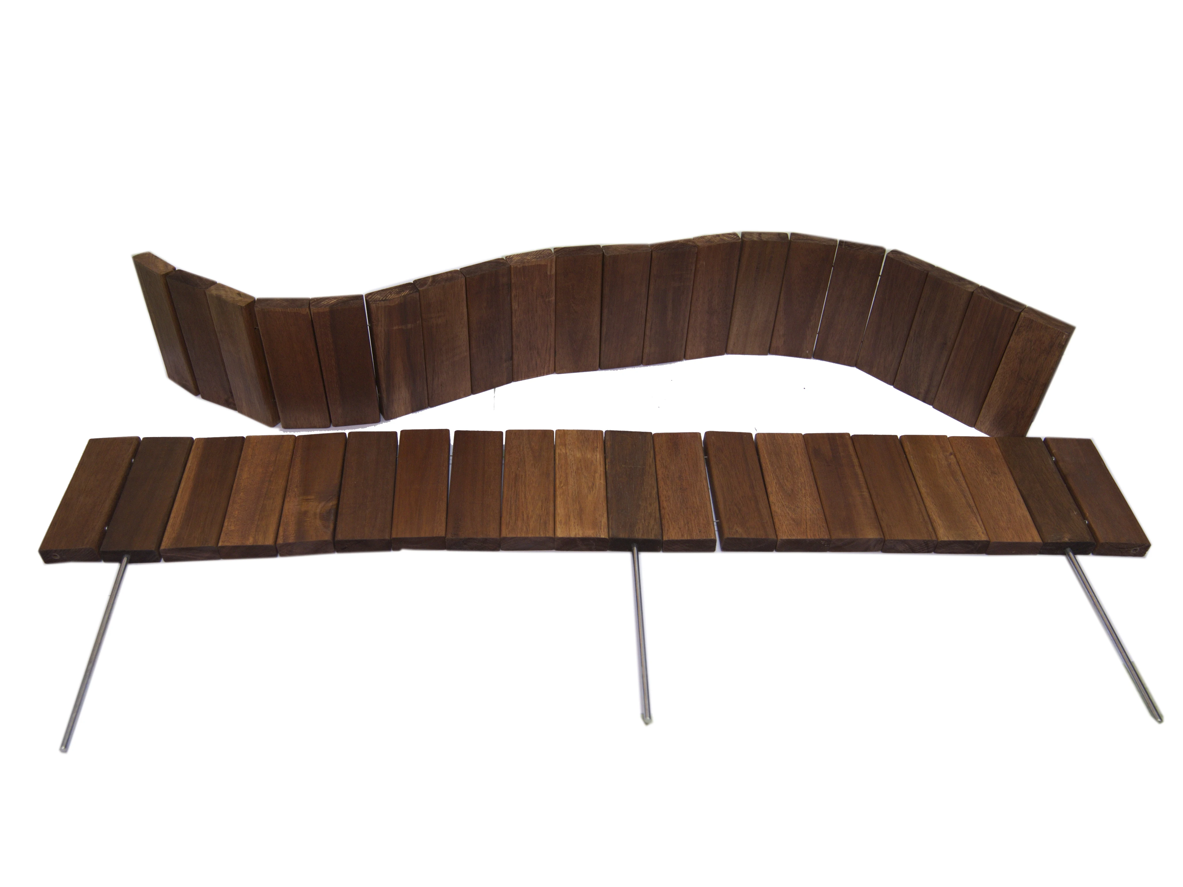 Acacia Wood Garden Edging - Durable, Eco-Friendly Fencing