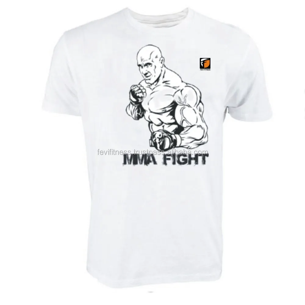 High Quality Mma Wears Custom Logo Printed 100% Cotton T Shirt / Mma ...