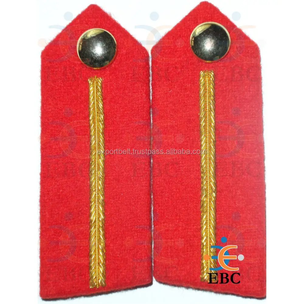 Gorget Collar Staff Patch Hand Embroidered Or Braided - Buy Officer ...