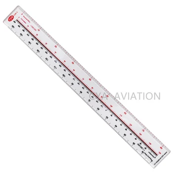 Plastic Pilot Student Navigation Scale Ruler 30cm Nautical Miles 1: ...
