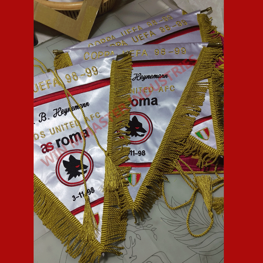Embroidery Pennants - Custom Sports Flags by Win Master