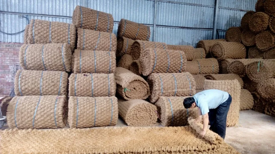 Mechanically Woven Coir Mat - Efficient Erosion Control