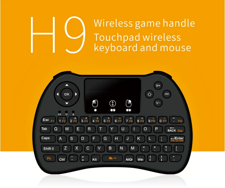 Latest Ott Tv Box Mini Keyboard 3d Wireless Air Mouse High Quality H9 ...