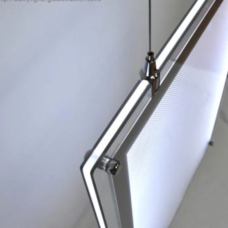 Customized Flat Price Illuminated Aluminium Alloy Frame Slim Crystal ...