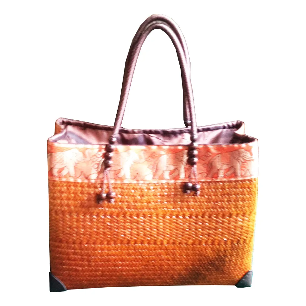Traditional Northern Thai Style Handmade Bamboo Handbag - Buy Hilltribe ...