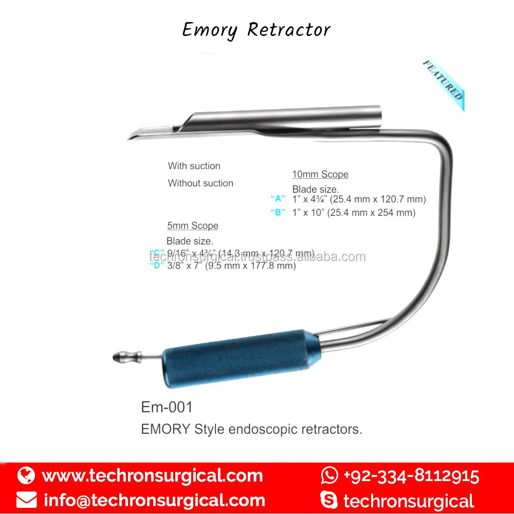 Emory Endoscopic Retractor - Buy Emory Endoscopic Retractor 9/16x7 ...
