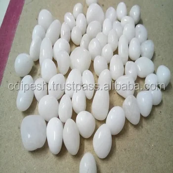 High Polished White Quartz Pebbles / White Round Pebbles / Factory Man ...