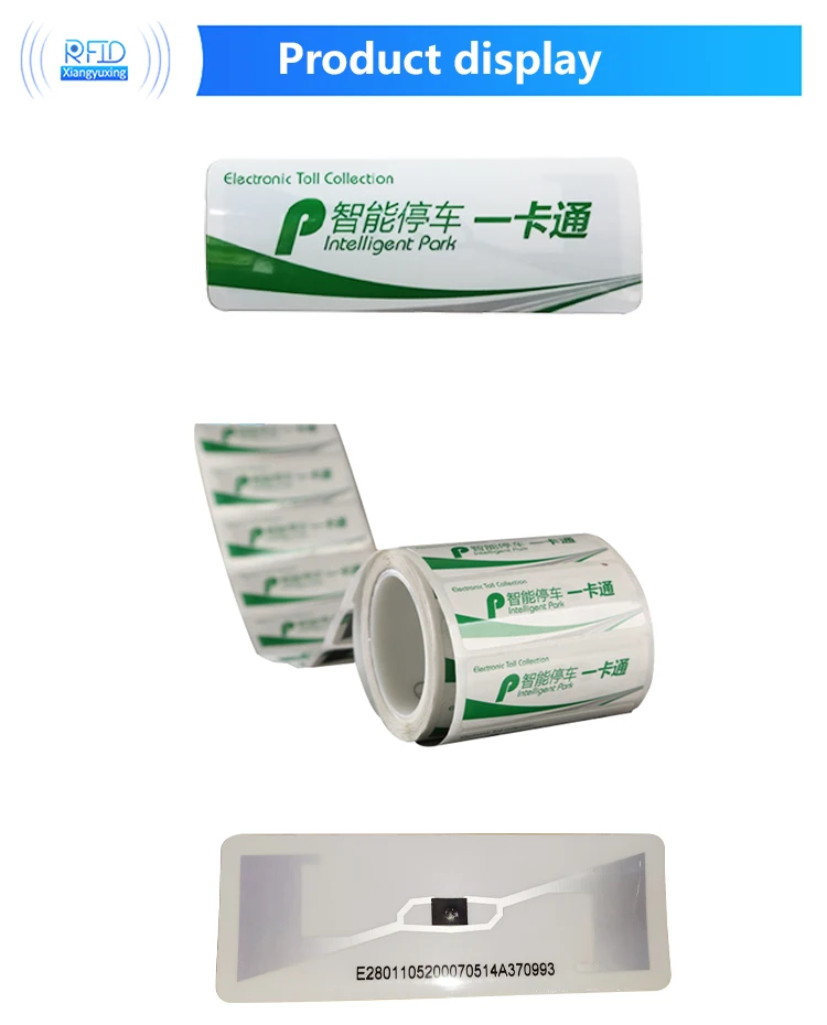 Iso 18000-6c Printable Tamper Proof Uhf Rfid Tag Windshield Sticker For ...