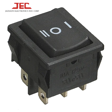 Jec Rleil D.p. Rocker Swith Double Pole Dpdt T125 T85 T55 On-off 4 Pin ...