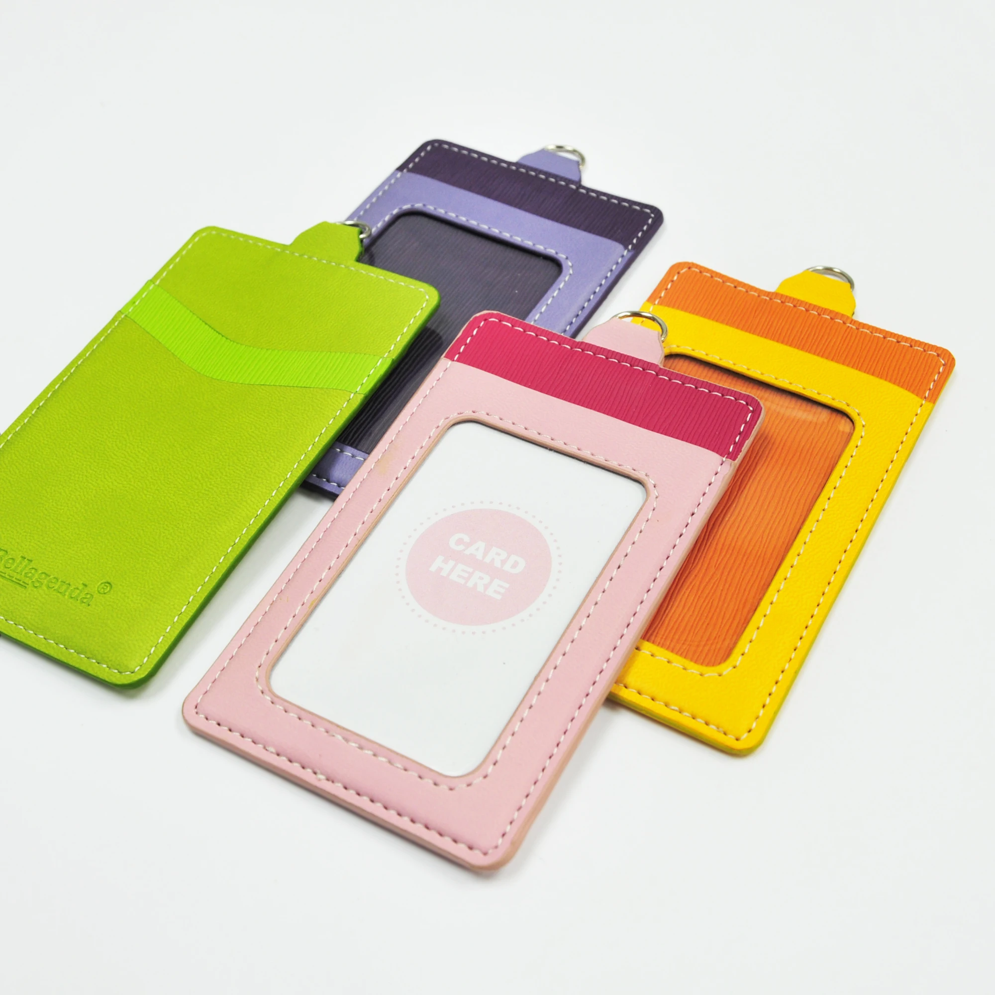 Neck Pass Id Card Badge Holder With Hanging Rope String - Buy Badge ...