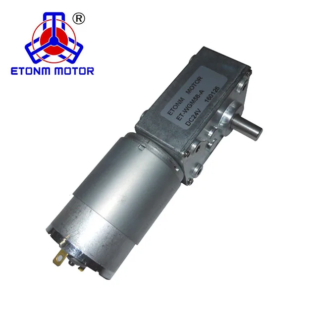 80kg.cm 12v 24v Right Angle Gear Motor 1.0rpm Low Rpm Electric Motors ...