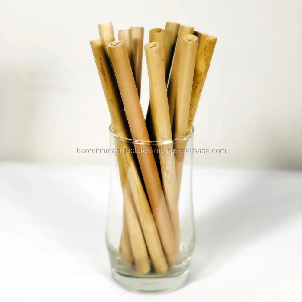 Customized Logo Reusable Bamboo Straw With Coconut Brush - Buy Bamboo ...