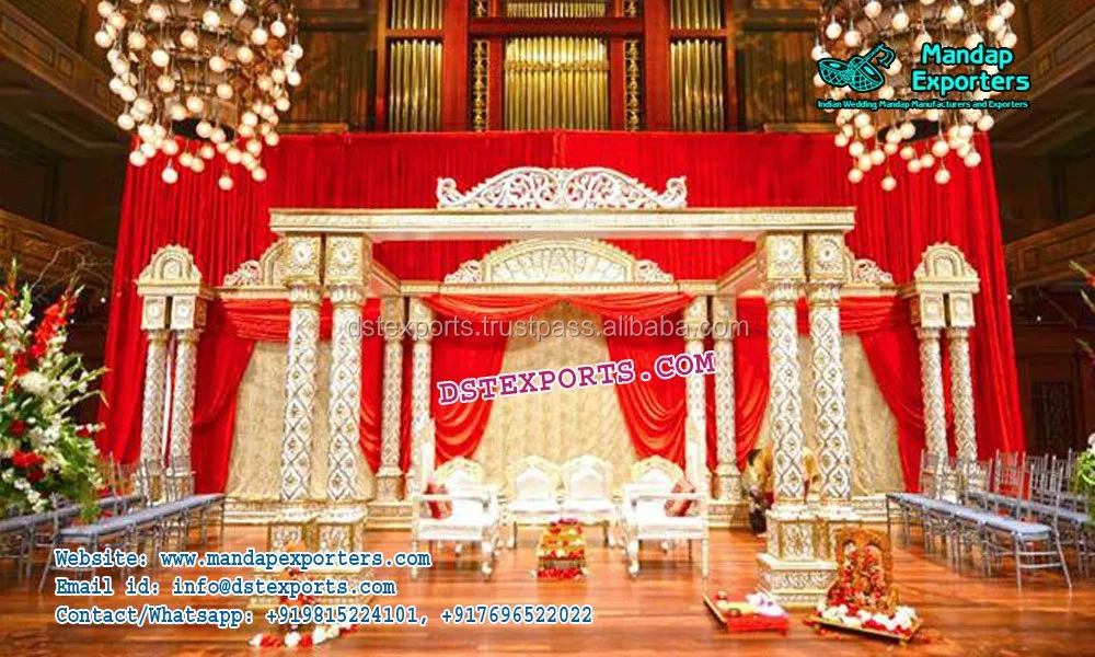 South Indian Marriage Double Pillar Mandap Indian Wedding Mandap ...
