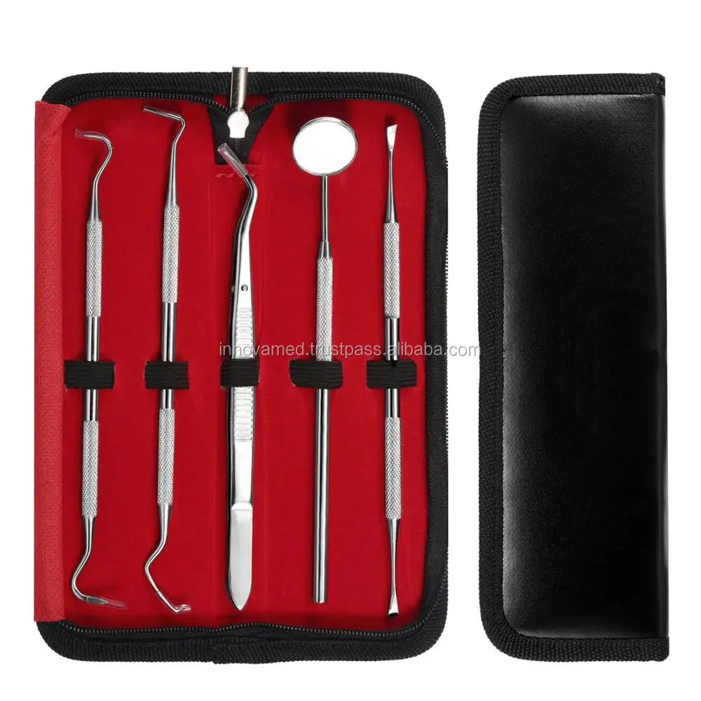 Dental Hygiene Instruments Kit/ 5 Pieces Dental Hygiene Kit With ...