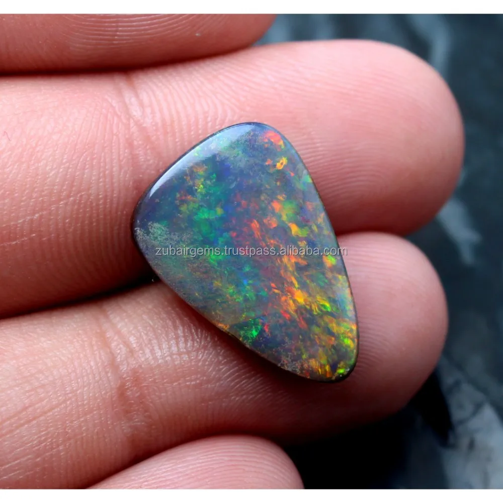 Wonderful Natural Australian Opal Doublet Oval Shape Cabochon - Buy ...