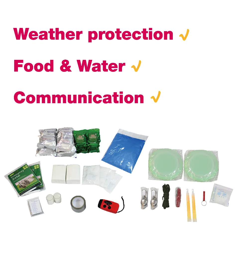 2 Person 72 Hours First Aid Kit,Emergency Survival Kit For Disaster ...