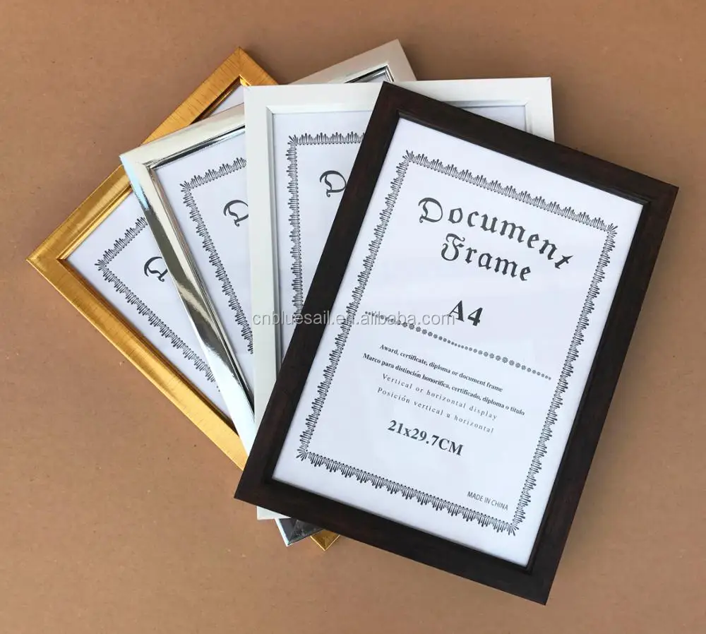 A4 Document Frame,Certificate Frame,Ps Plastic Photo Frame - Buy A4 ...