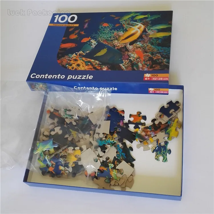Custom Made Cardboard 100 Piece Jigsaw Puzzles For Adults 100 Piece ...