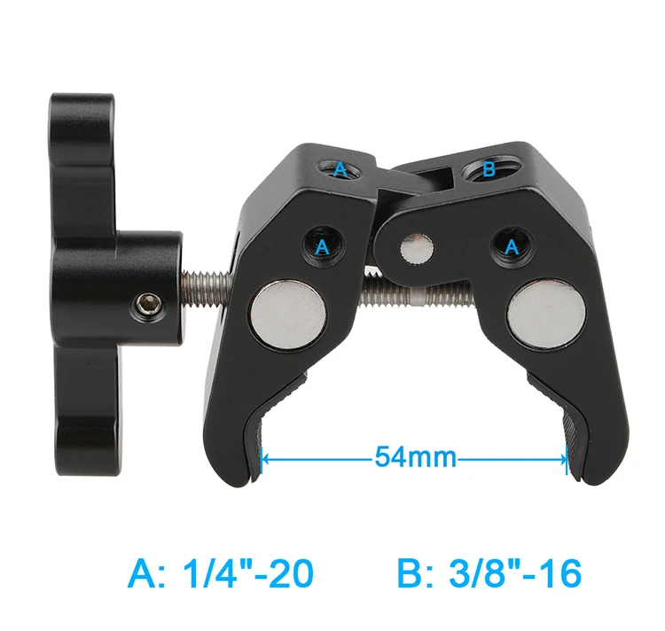 Heavy Duty DIY C Clamp Camera Camcorder Tripod Mount