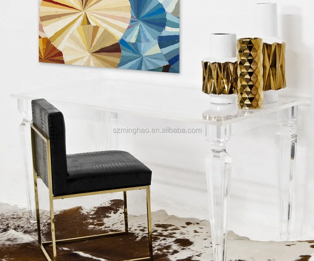 Clear Lucite Furniture Office Desk Acrylic Computer Desk - Buy Clear ...