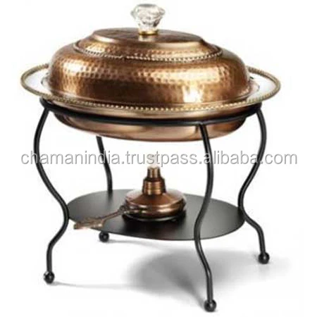 Stainless Steel Hammered Mini Chafing Dish With Curved Stand - Buy ...